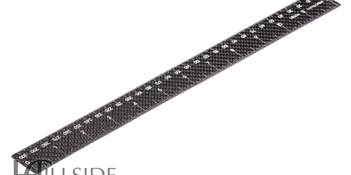 12 Inch Carbon Fiber Ruler — Hillside Composites