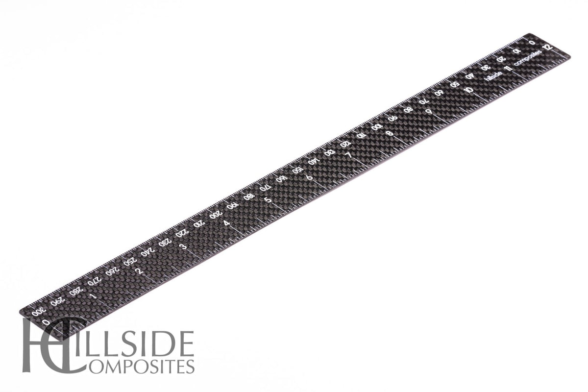 12 Inch Carbon Fiber Ruler — Hillside Composites